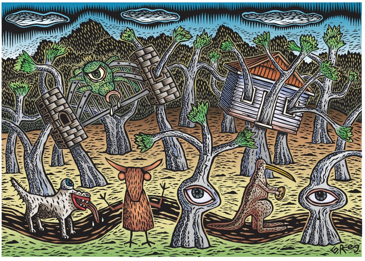 Gumscape original giclee print edition